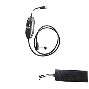 WXHDYBLANKET-Professional Outdoor Rubber Snow Melting Mats for Stairs-10In*28In,120V,85W,IP67,No-Slip Heated Mats-Thickness 0.5 Inch,Snow Removal in Winter (Plug)