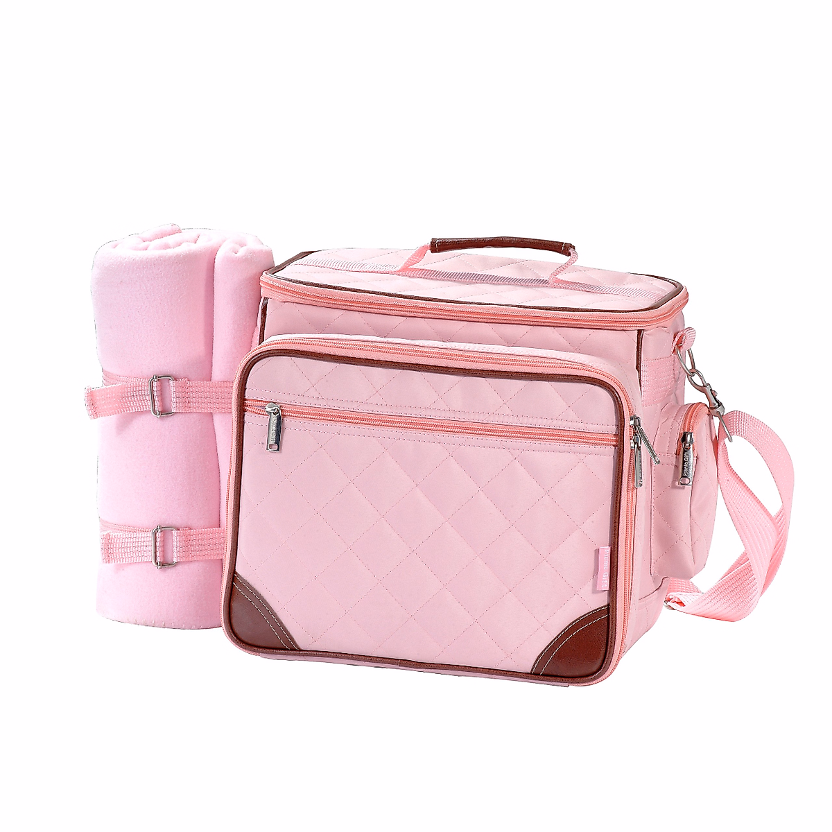 BIGkitchen Baby Boo Pink Deluxe Insulated Diaper Bag