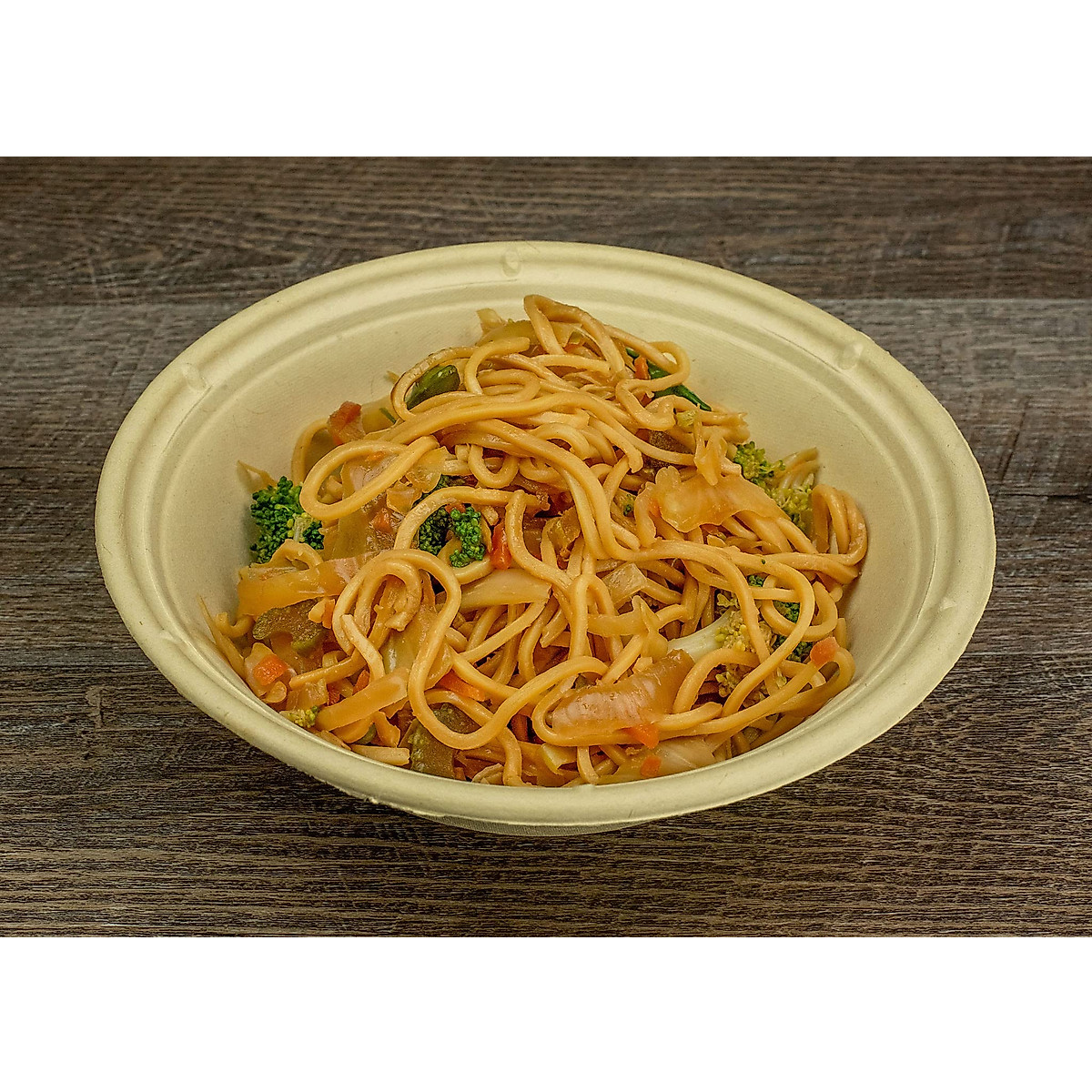 Tellus Products, Eco-Friendly (125-Count) 12 Oz Disposable Bowls - Compostable, Durable Tableware - Grown & Made in the USA - No PFAS Added (Natural Color)