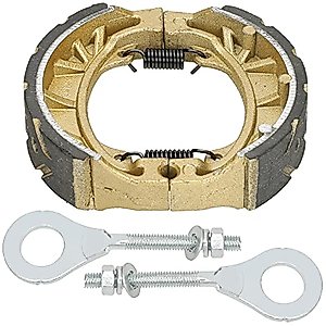 GREHUA CG125 105mm Drum Brake Shoes Pads Chain Tensioner Adjuster Kit for 212cc 196cc 6.5hp Coleman BT200X CT200U Trail 200 CT200U-EX Baja Warrior MB165 Massimo MB200 CRF70 Motorsports Mini Bike Parts