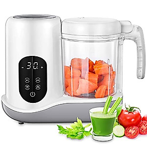 Baby Food Maker, MAMIZO Baby Food Blender,Baby Food Processor, Auto Cooking & Grinding,Baby Food Maker with Blender and Steamer, Touch Screen Control,Valentines Day Gifts for Kids