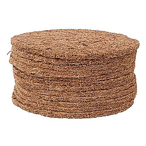 TEHAUX 12pcs Bird Nesting Pad Coconut Fiber Substrate Bird Nest Racing Mat Pigeon Breeding Eggs Materials for Finch Chicken Smalll Animals