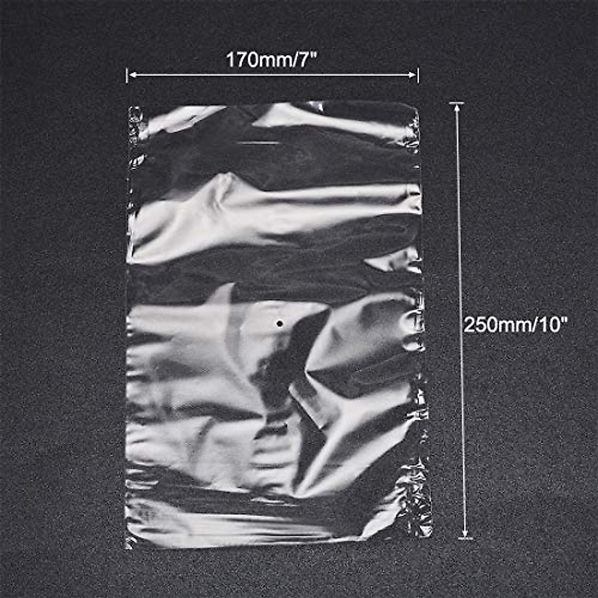 uxcell Shrink Wrap Bags, 10 x 7 inch 100pcs Shrinkable Wrapping Packaging Bags Transparent Industrial Packaging Sealer Bags