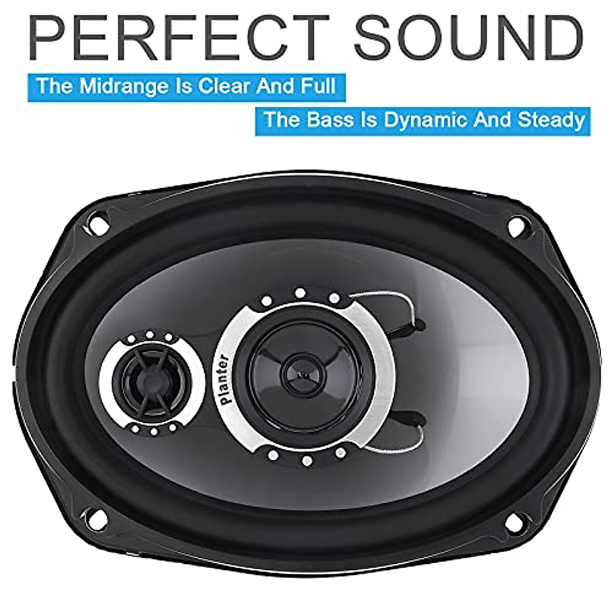 Car Audio coaxial Speakers 6''x 9'' inch,1000 Watt Max 3-Way Speakers (2 Pack) TS-G6941R