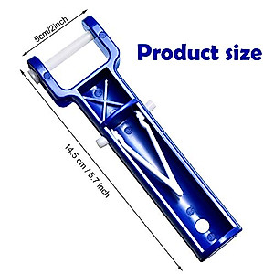 Mudder 4 Pieces Swimming Pool Spa Vacuum Head Handle Replacement Spa Pole Connector with 12 Pieces V-Clips for Swimming Pool Supplies