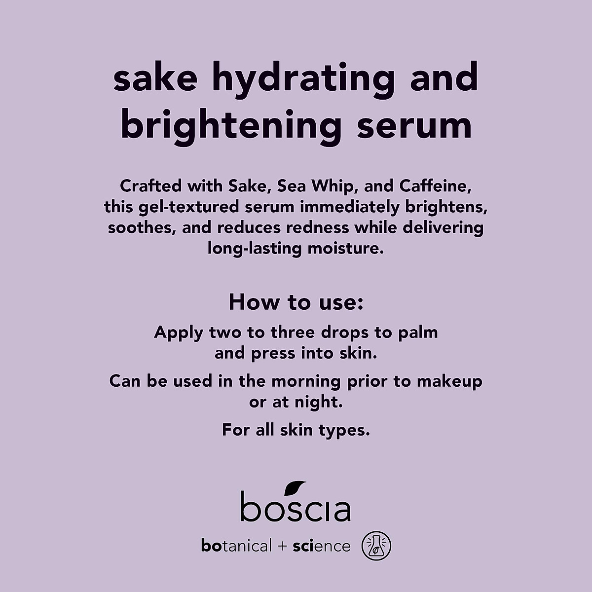 Boscia Sake Hydrating and Brightening Serum, 1 fl. oz.