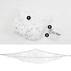 KOHUIJOO Toy Hammock, Stuffed Animals Hammock, Jumbo Toy Storage Net 83" Wall Sling Corner Extra Large Kids Children Mesh Toy Net Organizer (White, 83 Inch)