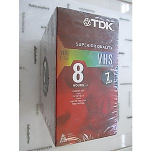 TDK VHS T-160 8 Hours 7 Pack