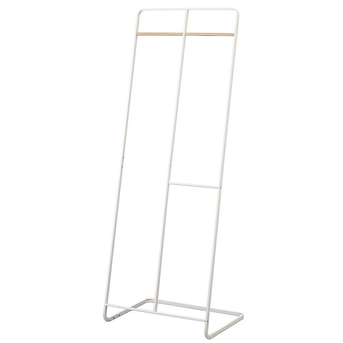 YAMAZAKI Home 2-Level Coat Rack, Steel, White