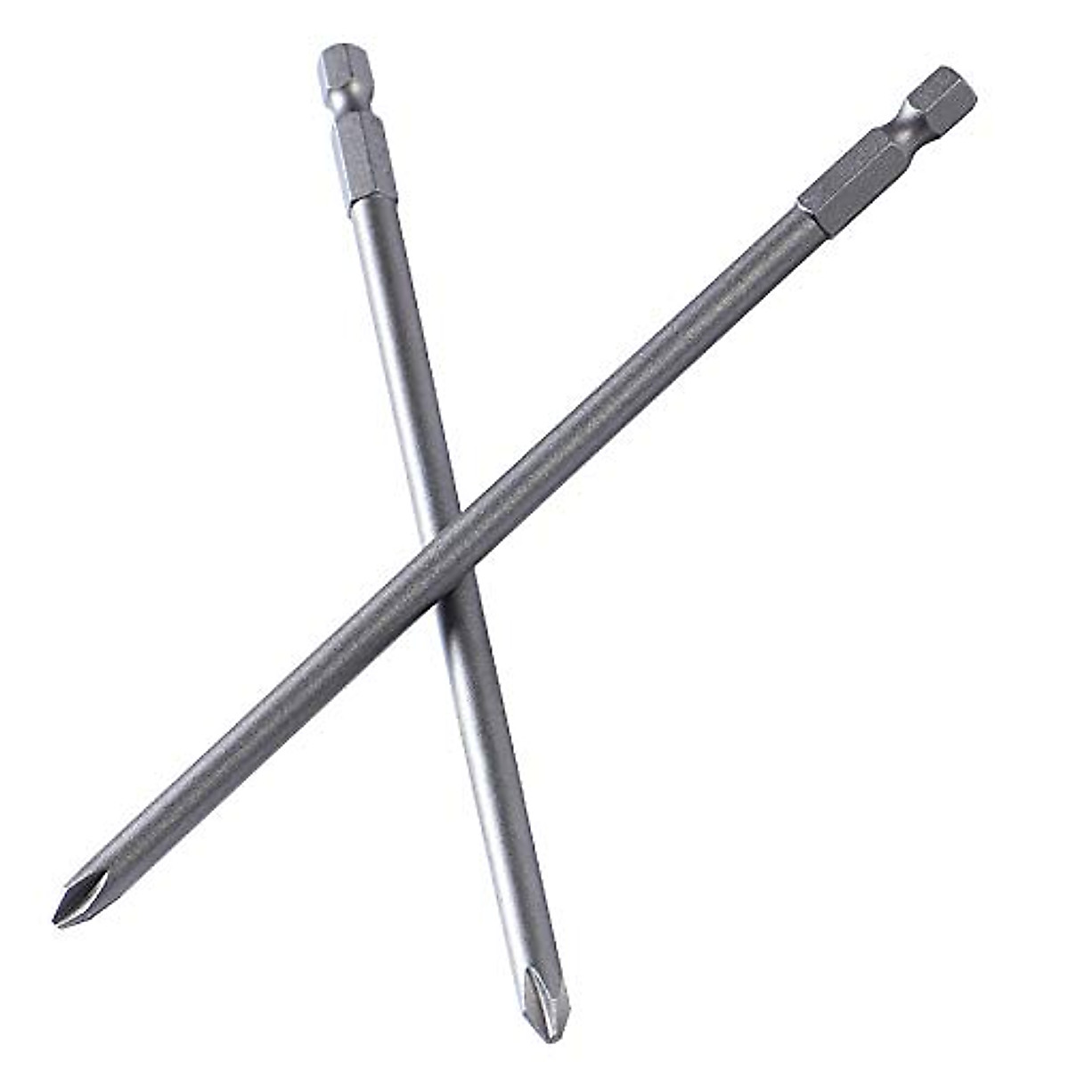 Rocaris 6 in Phillips Screwdriver Bit Sets 1/4 Inch Hex Shank Magnetic Screwdriver Bits Cross Head S2 Steel Screwdriver Bits 10 Pack