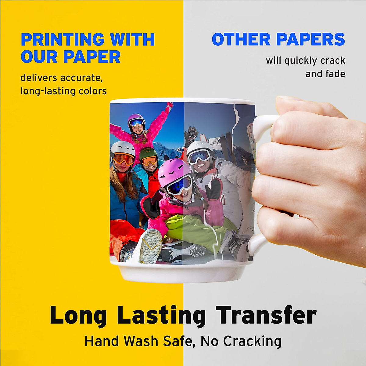 Printers Jack Water Slide Decal Paper Inkjet 20 Sheets A4 Size Premium Water Slide Transfer Paper Clear Transparent Printable Waterslide Paper for Tumblers, Mugs, Glasses DIY