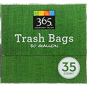 365 by Whole Foods Market, Drawstring Trash Bags (30 Gallon), 35 ct