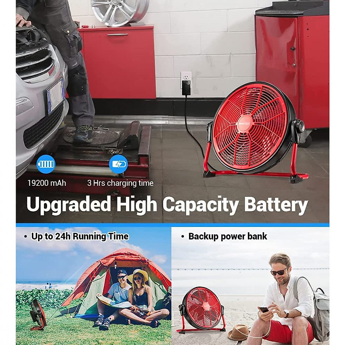 Geek Aire Wood Stove Fan, 3 Blades Wood Stove Fan Heat Powered