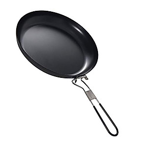 SEWACC 9 Frying Pan Saute Pan Camping Frypan Stove Grill Pan Cast Iron Grill Plate Cast Iron Griddle Pan Nonstick Bakeware Metal Cooking Utensils Iron Skillet Kettle Induction Cooker