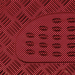 BDK MT-643-RD Metallic Bling Design Car Floor Mats - 3-Piece Set of Heavy Duty All Weather with Rubber Backing Fits Car Truck Van SUV (Red)