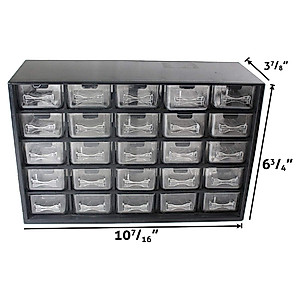 STOW AWAY 25 Drawer Small Parts Organizer Unit: TJ05-08725
