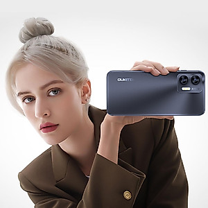 OUKITEL C35 - Android Phone, 24GB RAM+256GB ROM Unlocked Android 13 Phones, 50MP+8MP Camera, 6.56" HD+ Display Cell Phone, 5150mAh Battery Smartphone, 4G Dual SIM, Fingerprint Unlock/Face ID/GPS