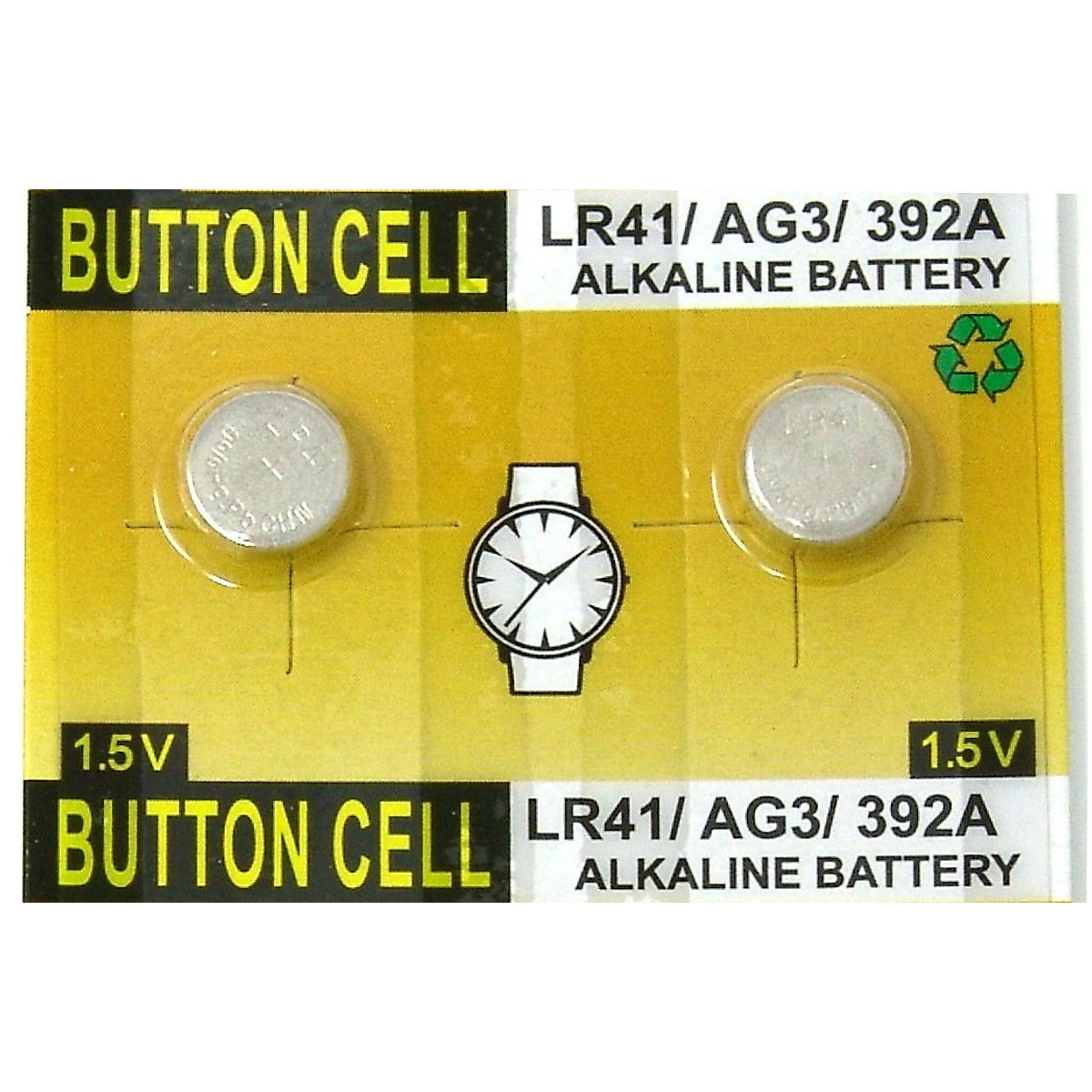 Rayverstar LR41 AG3 1.5 Volt Alkaline (20-Batteries) Fits: 392, 192, SR41, 384, 736, L736F (Full List Below)