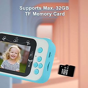Namolit 1080P Mini Kids Digital Camera Digital Video Camera for Kids Dual Lens 2.4 Inch IPS Screen Built-in Battery Cute Photo Frames Interesting Games with Neck Strap Birthday