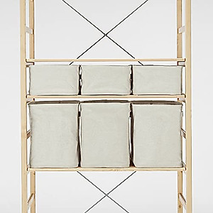 MUJI B6A7018 Linen Storage Bag, Youth Large / 11-13, Beige