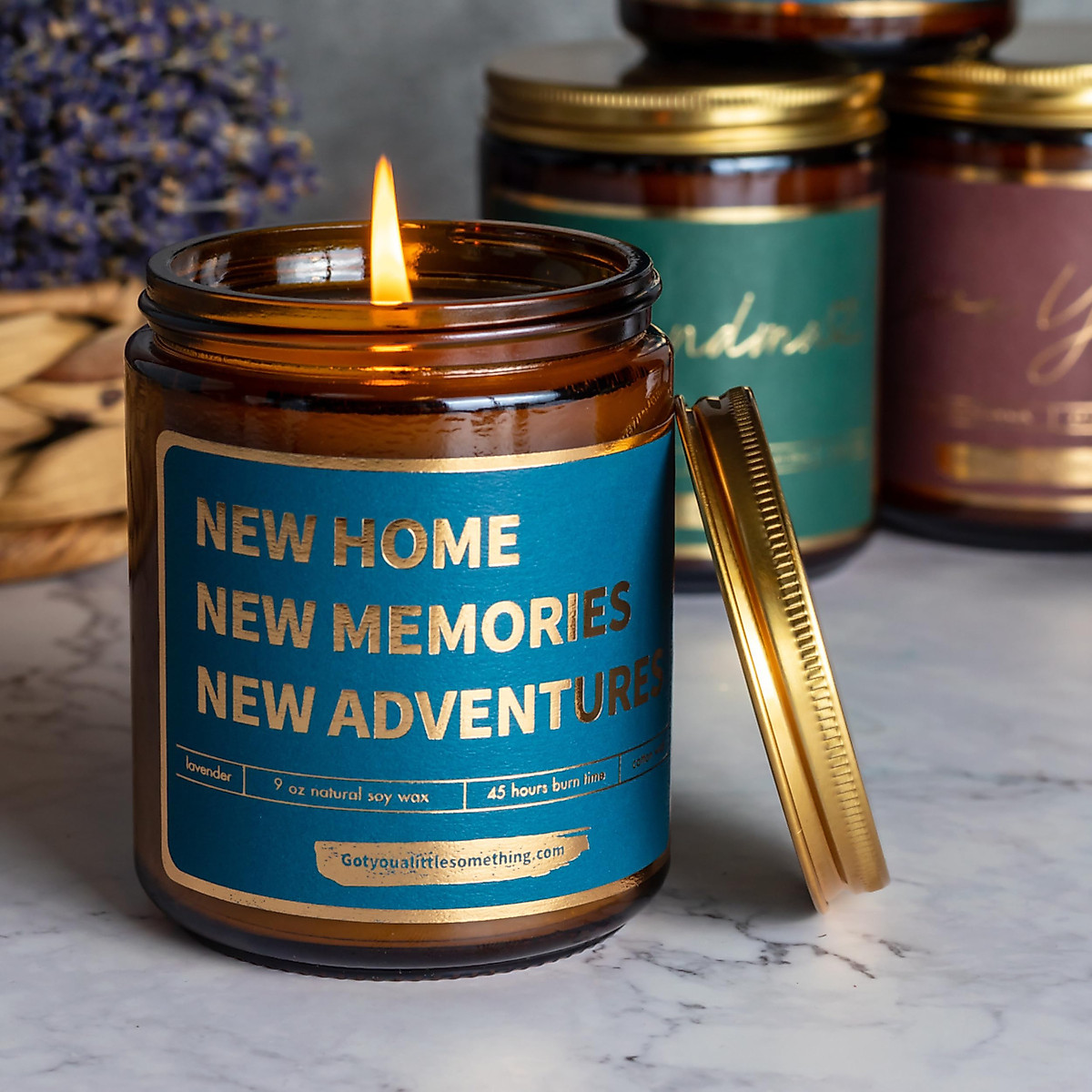 House Warming Gifts for New Home - New Home Candle - New Apartment Housewarming Gifts Ideas for 1st First Time Homeowner - New Home Gift Ideas - Housewarming Gift for Women, Neighbors, Friends