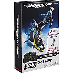 Air Hogs 2-in-1 Extreme Air Board, Transforms from RC Stunt Board to Paraglider, for Ages 8 and Up