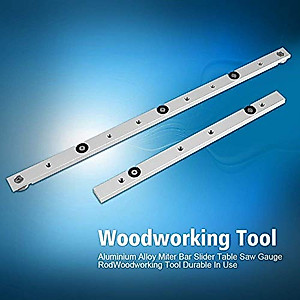 Aluminium Alloy Miter Bar Rail Miter Guage Bar Slider Table Saw Gauge Rod Wood Working Tool(300mm / 11.81inch)