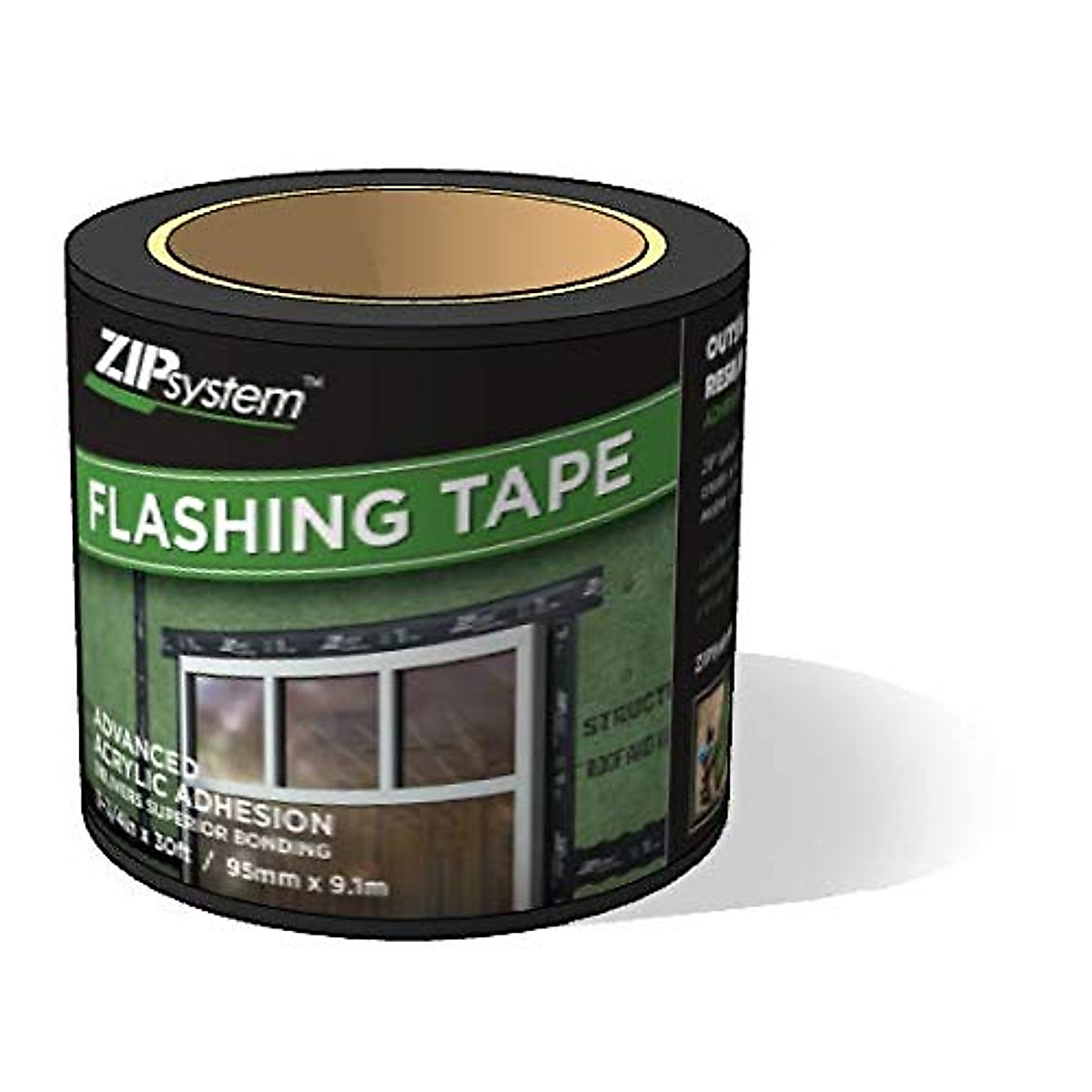 ZIP System Huber Flashing Tape | Self-Adhesive Flashing for Doors-Windows Rough Openings (3.75" x 30')