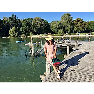 SUNNY BIRD Insulated Lunch Bag Rolltop Lunch Box Tote Lunchbox Bag for Women, Men, Adults and Teens (Green)