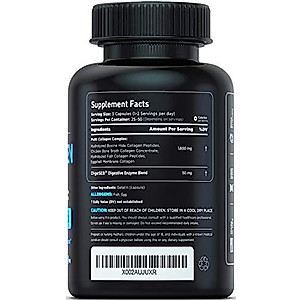 Vital Vitamins Multi Collagen Complex - Type I, II, III, V, X, Grass Fed, Non-GMO, 150 Capsules