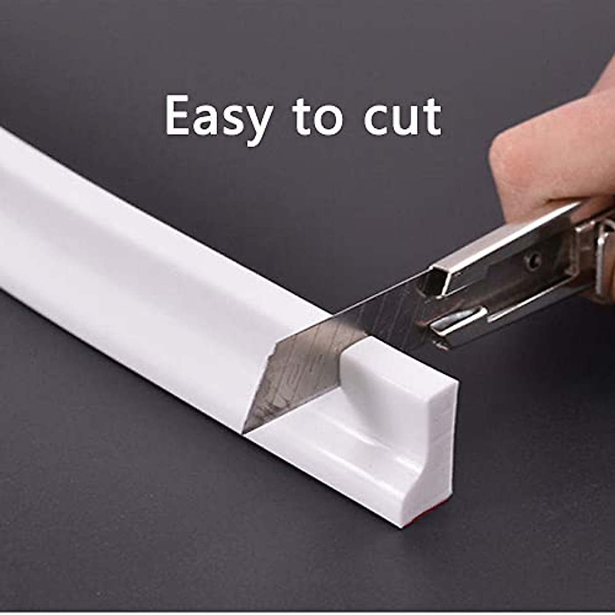 Collapsible Shower Threshold Water Dam Buthtub Water Stopper Shower Barrier Rubber Dam Silicon Water Blocker Dry and Wet Separation for Bathroom (66Inch)