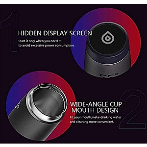 MXJCC Cupcooler, Instant Cooling Cup Smart Device Fast-Cooling Mini Portable Refrigerator Cools for Drinks and Water Extreme Fast Beverage Cooler (Color : Gray)