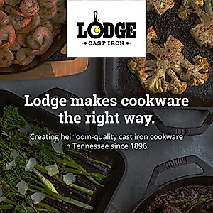 Lodge Cast Iron Chef Collection Rectangular Reversible Grill & Griddle - 20 in x 10 in