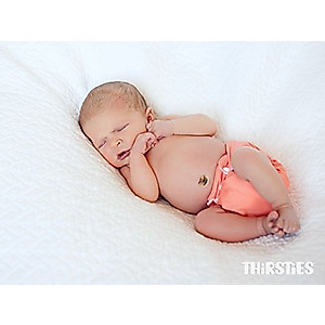 Thirsties Newborn All in One Reusable Cloth Diaper, Snap Closure, Nightlife (5-14 lbs)