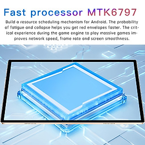 CUIFATI 10 in FHD Tablet with Bluetooth Keyboard, Octa Core 8GB RAM 256 ROM WiFi 4G Tablet for Android 12 System, Kid Tablet Set for Learn (US Plug)