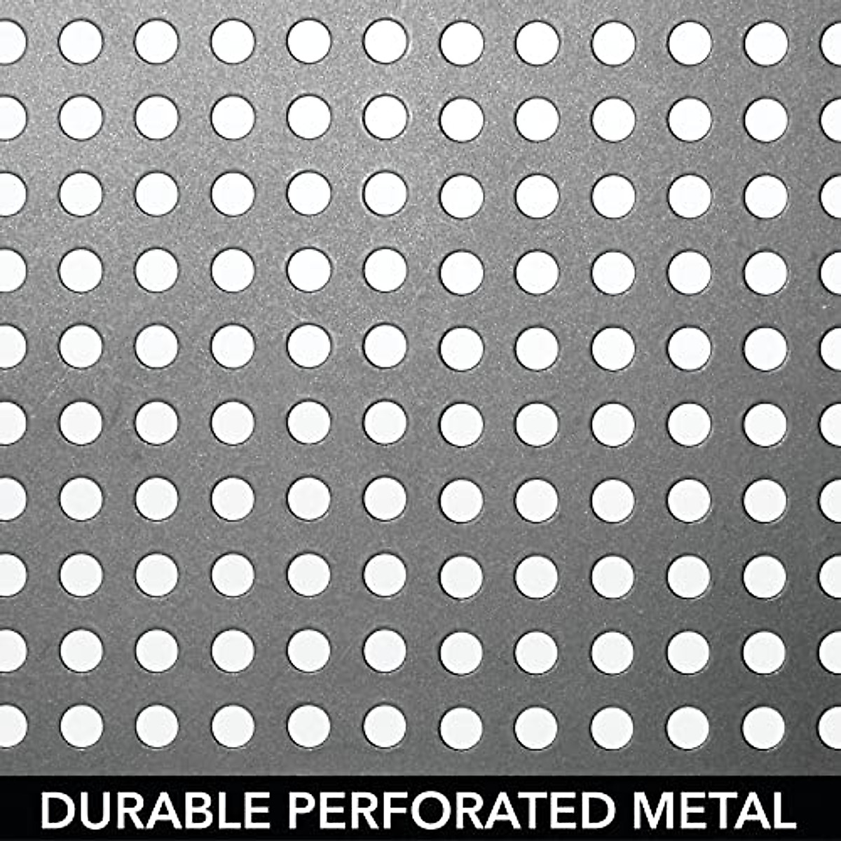 mDesign Modern Metal Square Closet, Cabinet, Countertop Organizer Storage Shelf for Bedrooms, Bathrooms, Entryways and Hallways - Durable Steel, Non-Skid Feet - 4 Pack - Graphite Gray