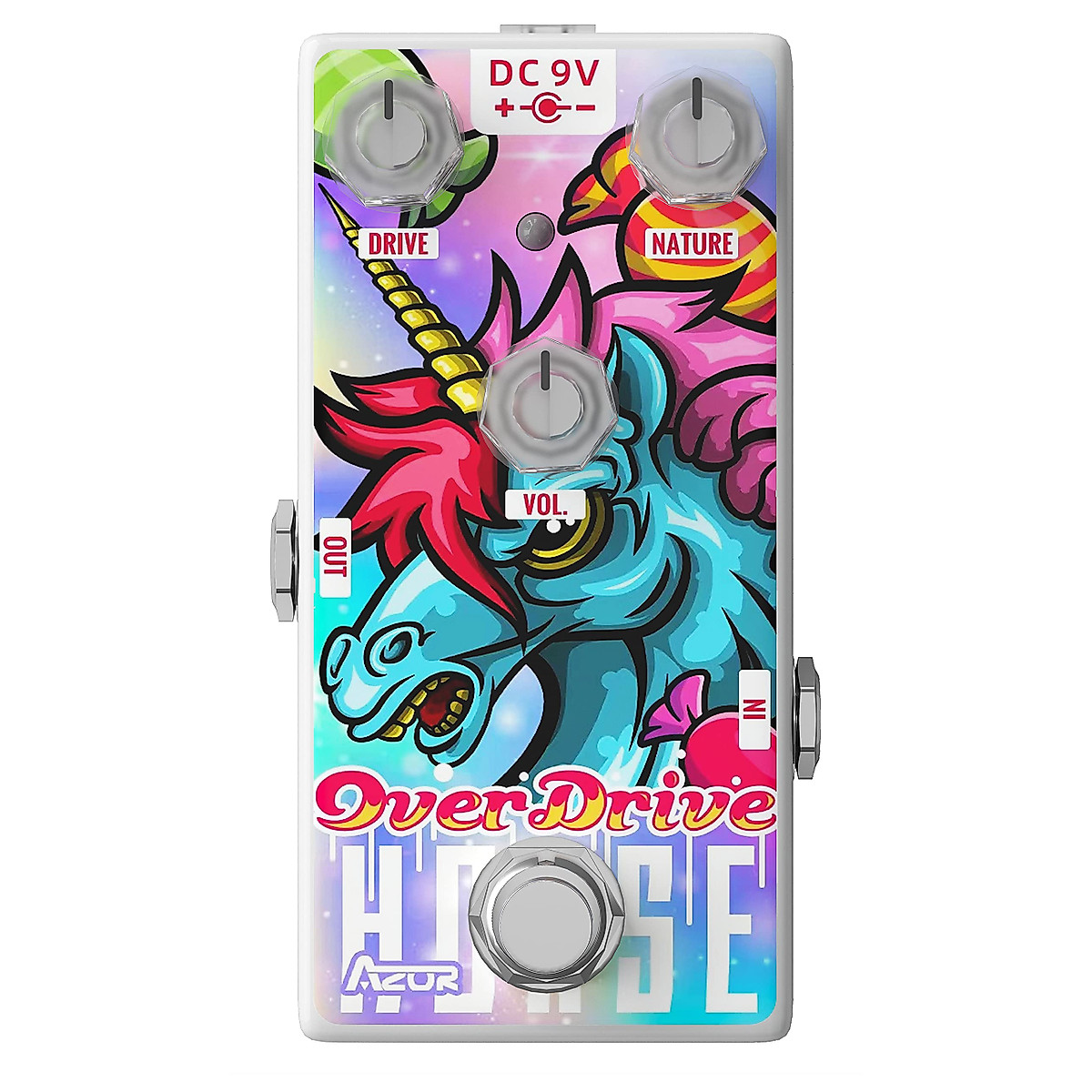 AZOR Overdrive Guitar Pedal Horse Overdrive Analog Effect Pedal for Electric Guitar True Bypass AP504