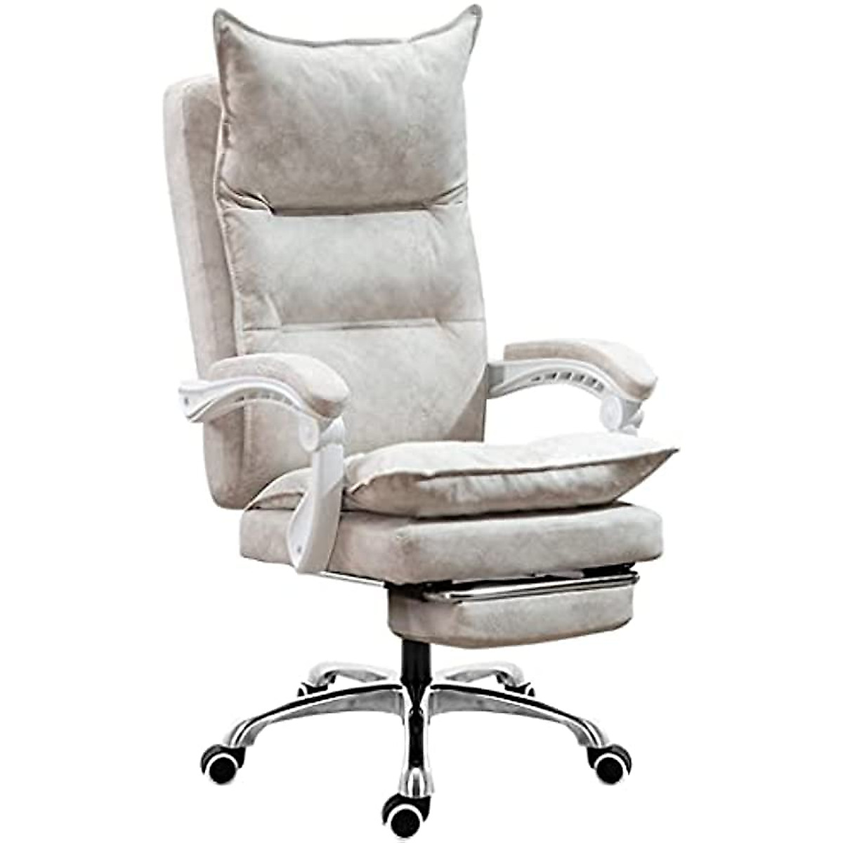 LETREM Office Chair Mesh Chair Ergonomic, Computer Chair Adjustable Seat Height with Back Support and Arms, Desk Chair Comfy, Study Chair for Home, Office and Executive A/White/One Side
