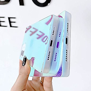 BANAILOA Square iPhone 11 Case Sparkle,Colorful Blue-Ray Laser Holographic Cute Case Soft TPU Luxury Glossy Slim Phone Cover Designed for [ONLY] Apple iPhone 11-6.1 inch