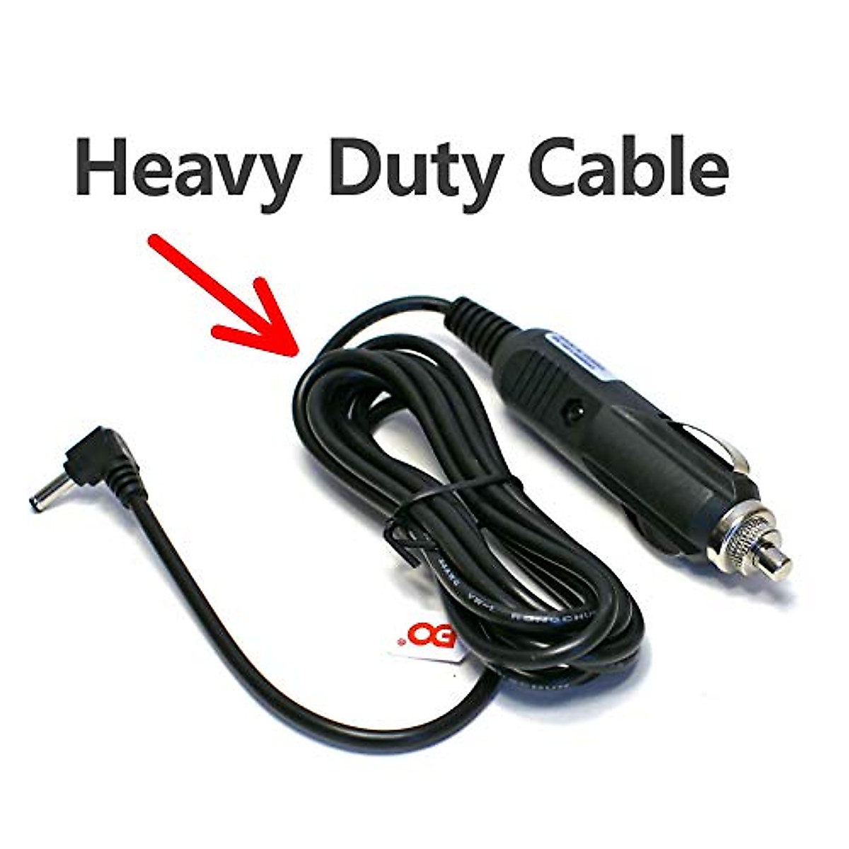 EDO Tech Car Power Cord for Whistler Radar Laser Detector 78se Cr97 Z11r Z19r Xtr145 Xtr130 5075exs (6.5' Long)