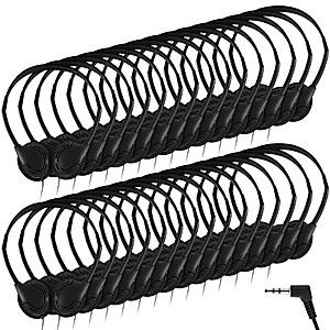 30 Pack Class Set Headphones for Kids Students School Classroom Headphones Bulk Over the Ear Earphones Adjustable with 3.5 mm Jack for Library Children Adults Christmas Office Gifts (Black)