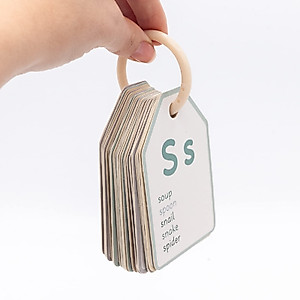 Good Ground Bible ABC Flash Cards Preschool Sunday School Toys Christian Homeschool Alphabet Ring Cards Toddler ABC Phonic Letters & Words