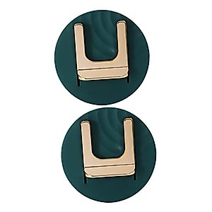 Angoily 2pcs Hair Dryer Holder Hair Dryer Wall Mount Hairdryer Holder Broom Wall Mount Holder Hair Blow Dryer Rack Hair Care Tools Holder Wall Hair Styling Tool Holder Toilet Accessory
