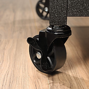 Sauder Steel River File Pedestal, L: 20.87" x W: 23.86" x H: 26.58", Carbon Oak Finish