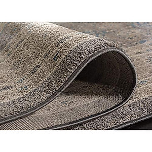 SAFAVIEH Sofia Collection 9' x 12' Light Grey/Beige SOF366B Vintage Oriental Distressed Non-Shedding Living Room Bedroom Dining Home Office Area Rug