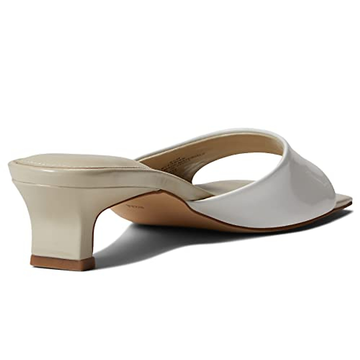 Calvin Klein Women's Fabian Heeled Sandal, White 140, 8.5