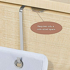 Progo 24 Pockets Clear Pockets Over The Door White Hanging Organizer, For Shoe, Pantry Organize and Kitchen, Bathroom Storage, 63" x 19.5"