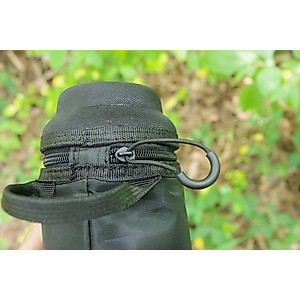 Masun Mason jar Cooler Insulated sleeve for Wide and Regular mouth Quart mason jars (Black 1 pack)