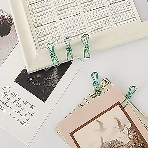 10PCs/Box Hollowed Out Design Metal Binder Clip Long Tail Clips Office Hand Book Folder Paper Organizer Stationery Fish Clip (Color : 10pcs)