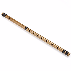 Japanese Bamboo Flute with Black Lines 7/8 Hon Handmade Bamboo Musical Instrument (7 Hon)